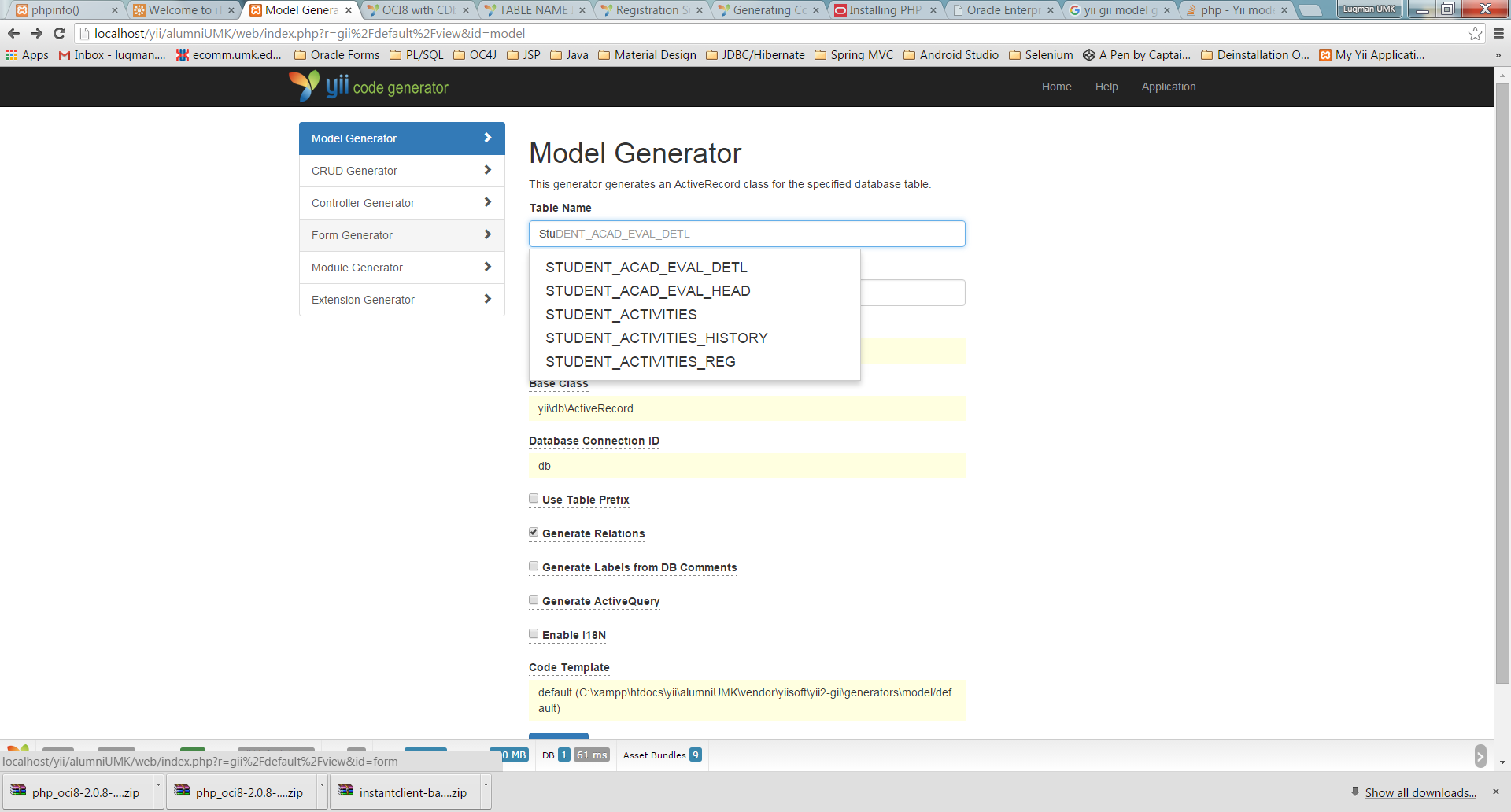 Database Exception - Bug Discussions - Yii Framework Forum
